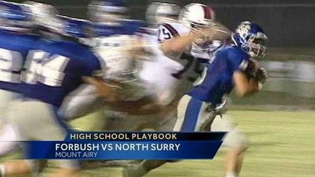 HS Football: Forbush at North Surry