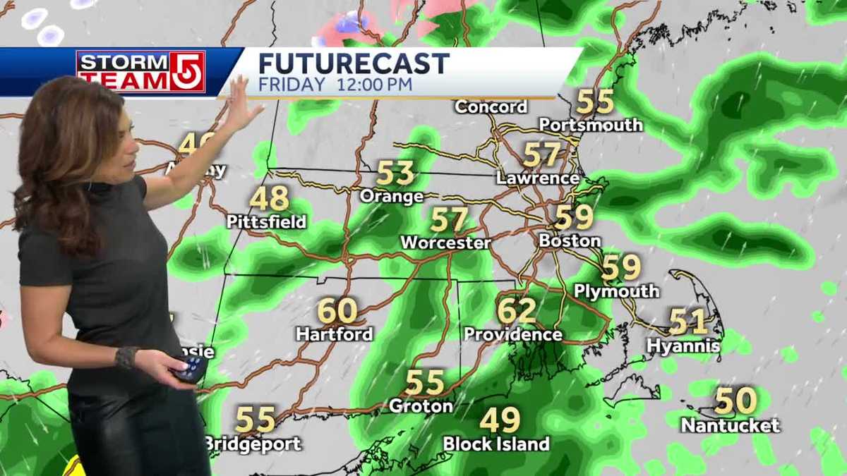 Video: Showers with a sharp drop in temperatures