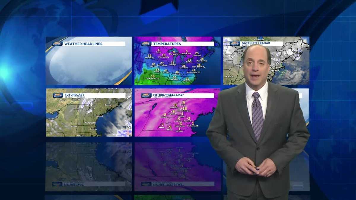 Watch: Bright, cold day after flurries end