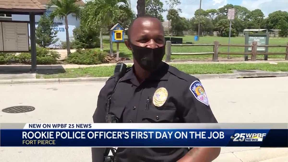 Rookie police officer's first day