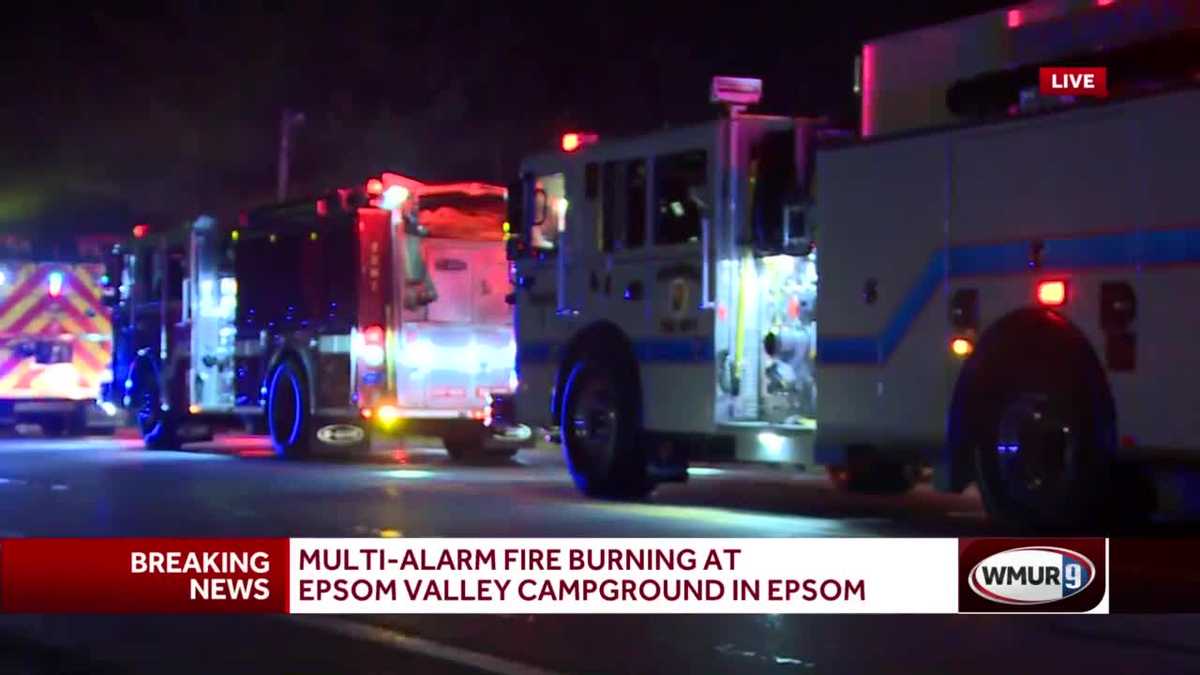 Multiple departments respond to fire at campground in Epsom