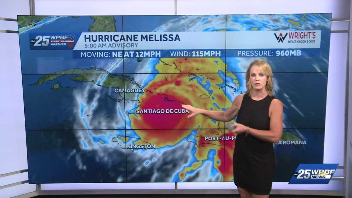 Hurricane Melissa Moving Over Cuba