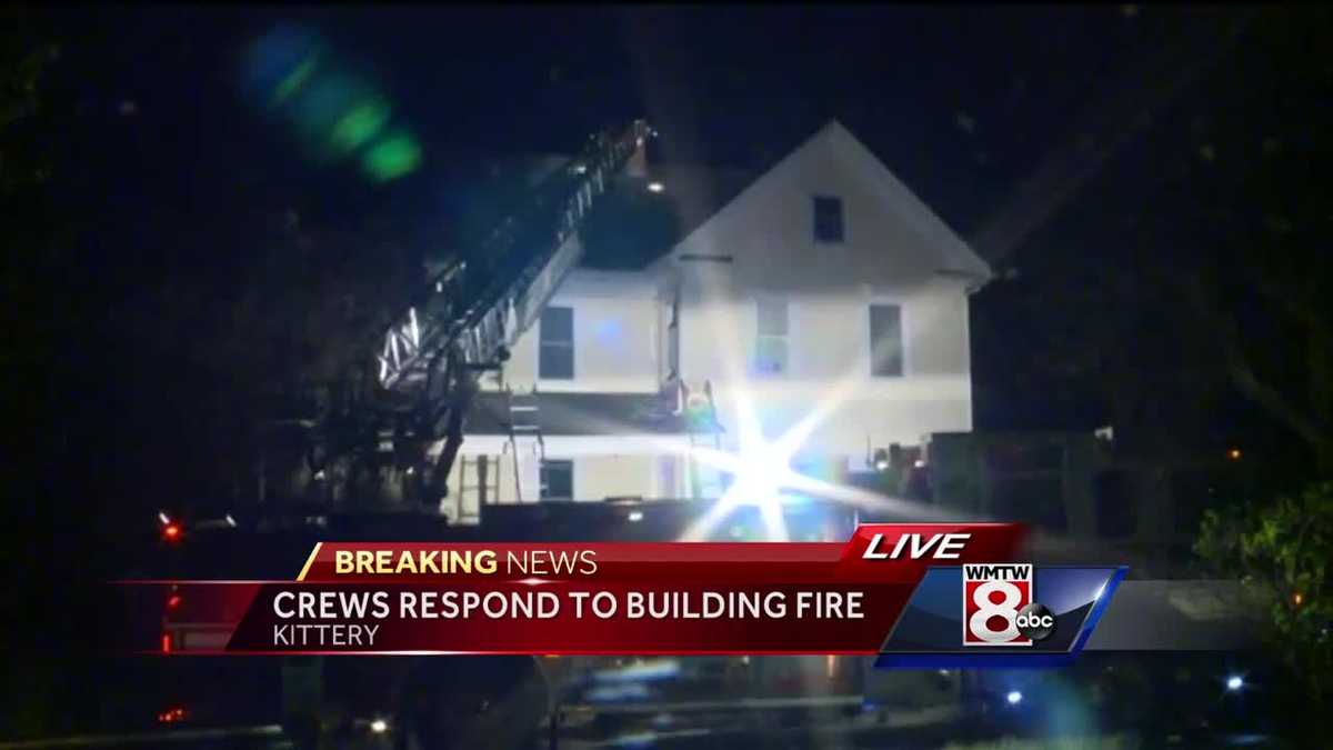 Crews battle Kittery fire