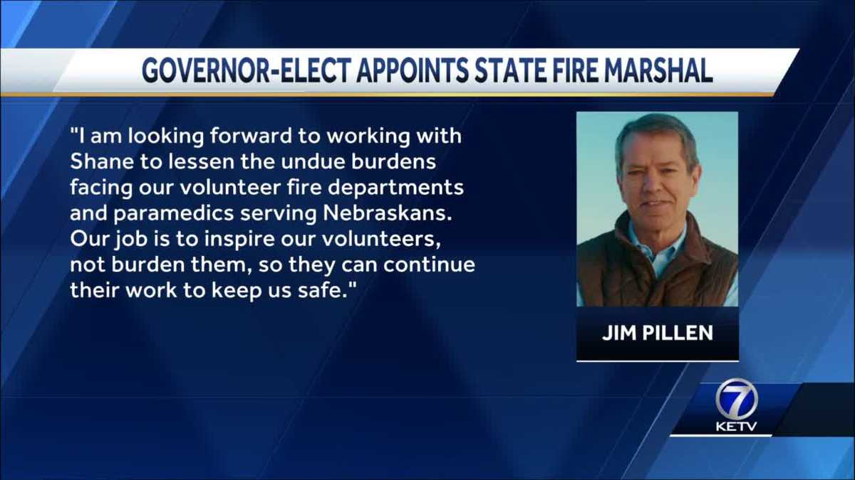 Nebraska's Jim Pillen appoints new state fire marshal