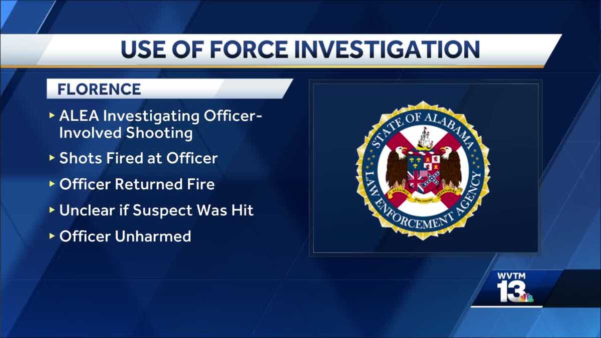 Alea Investigating Officer Involved Shooting In Florence