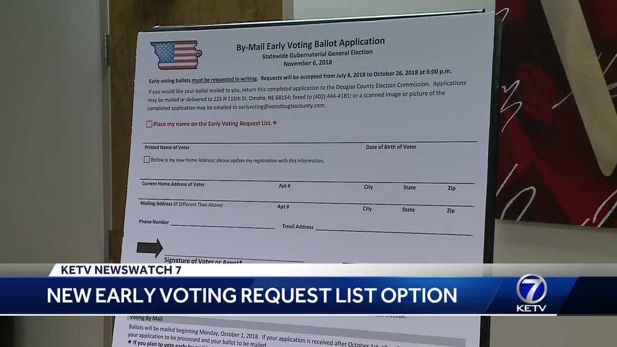 New early voting request list option