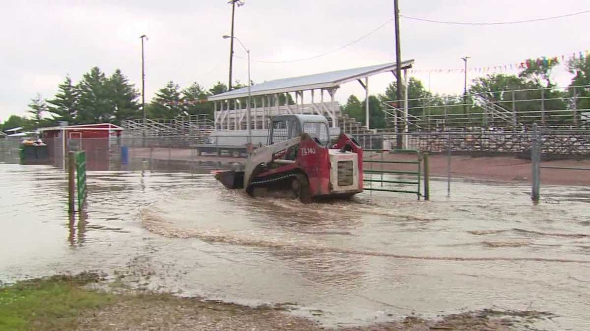 Fairgrounds flooded just weeks before fair opens
