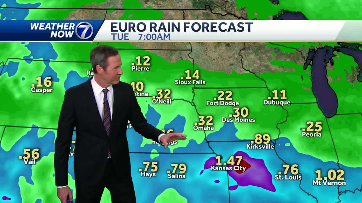 A weekend rain chance