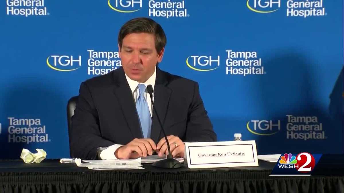 Gov. DeSantis talks about reopening Florida, gives few details on phase one