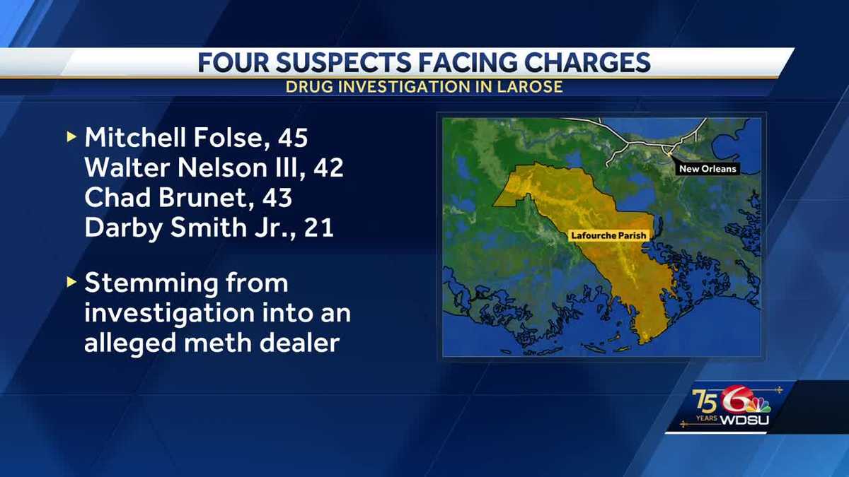 Lafourche Parish Men Arrested Accused Of Dealing Meth
