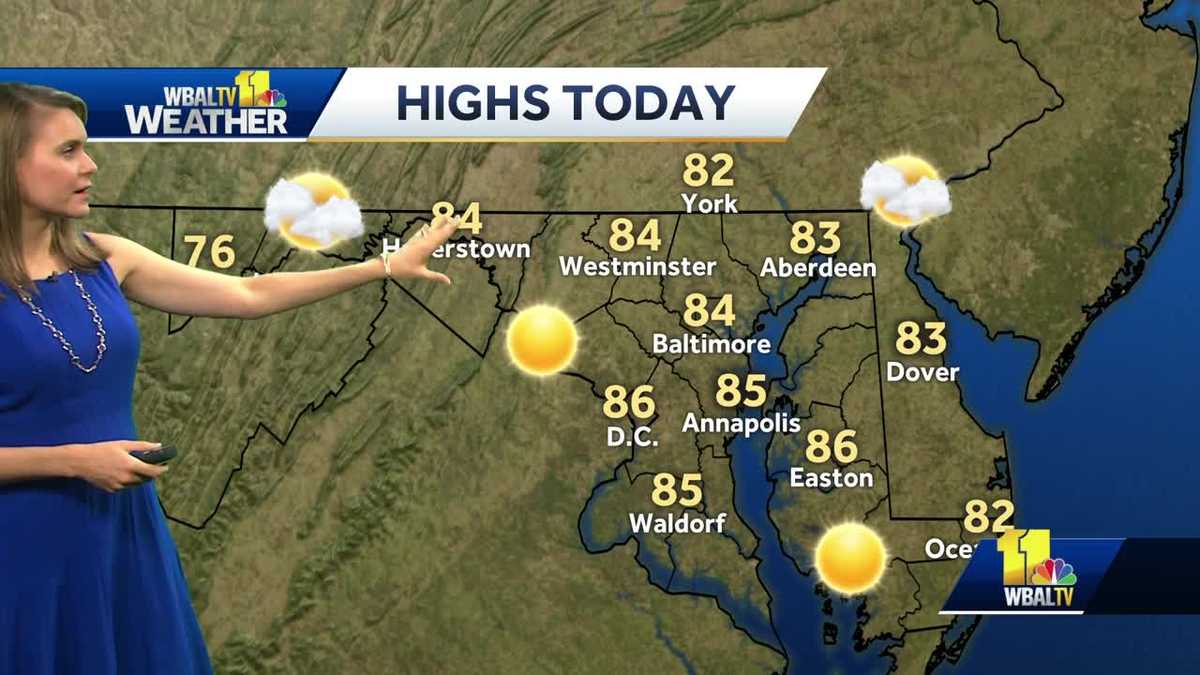 Patchy fog to start the day