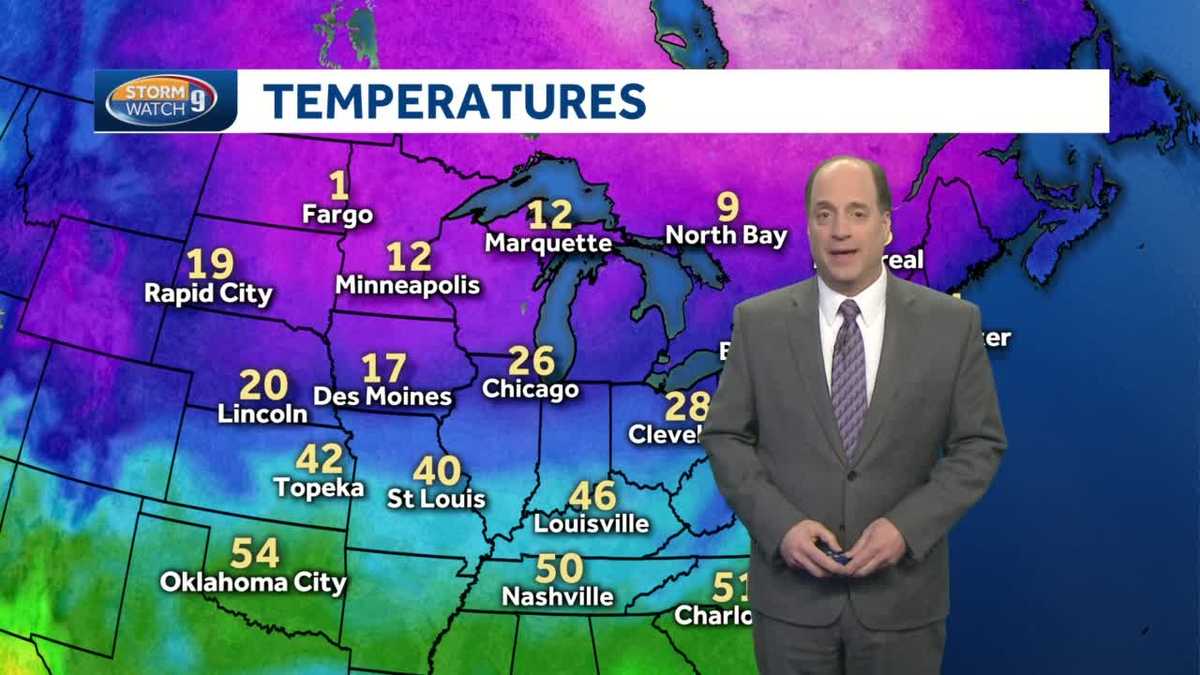 Update: Cooler weather before weekend