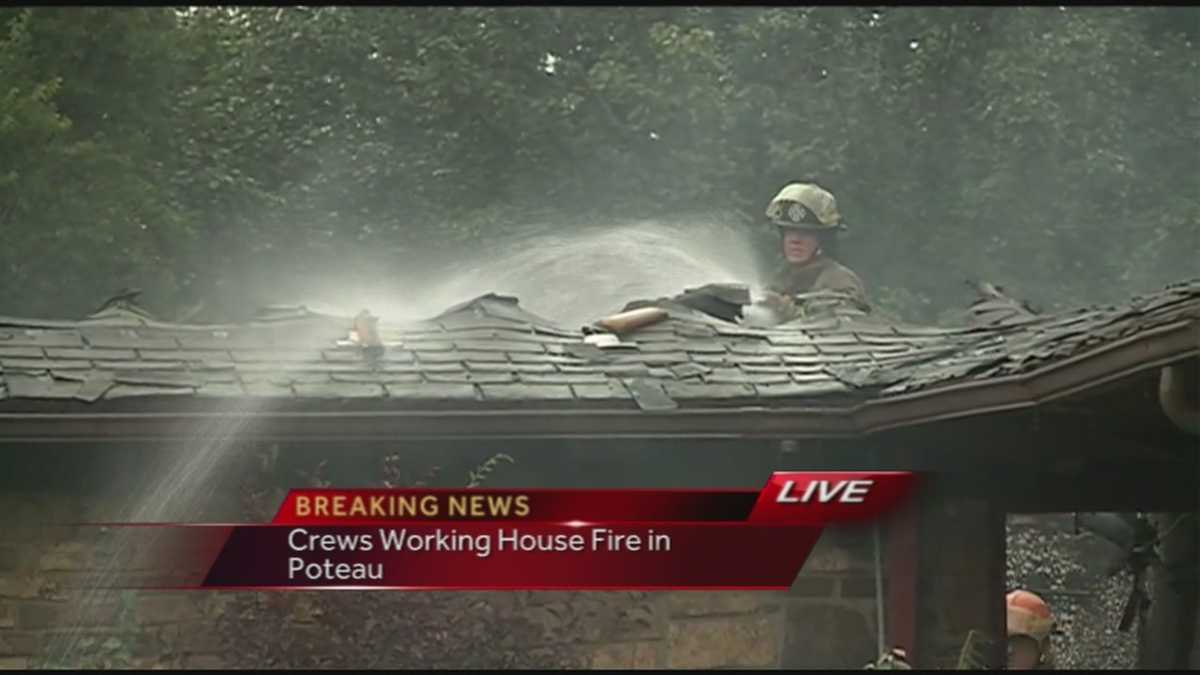 Morning house fire in Poteau