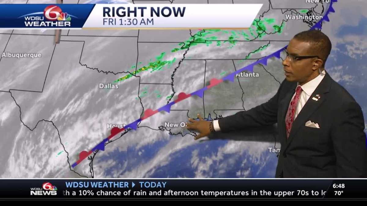 A warm and humid Friday