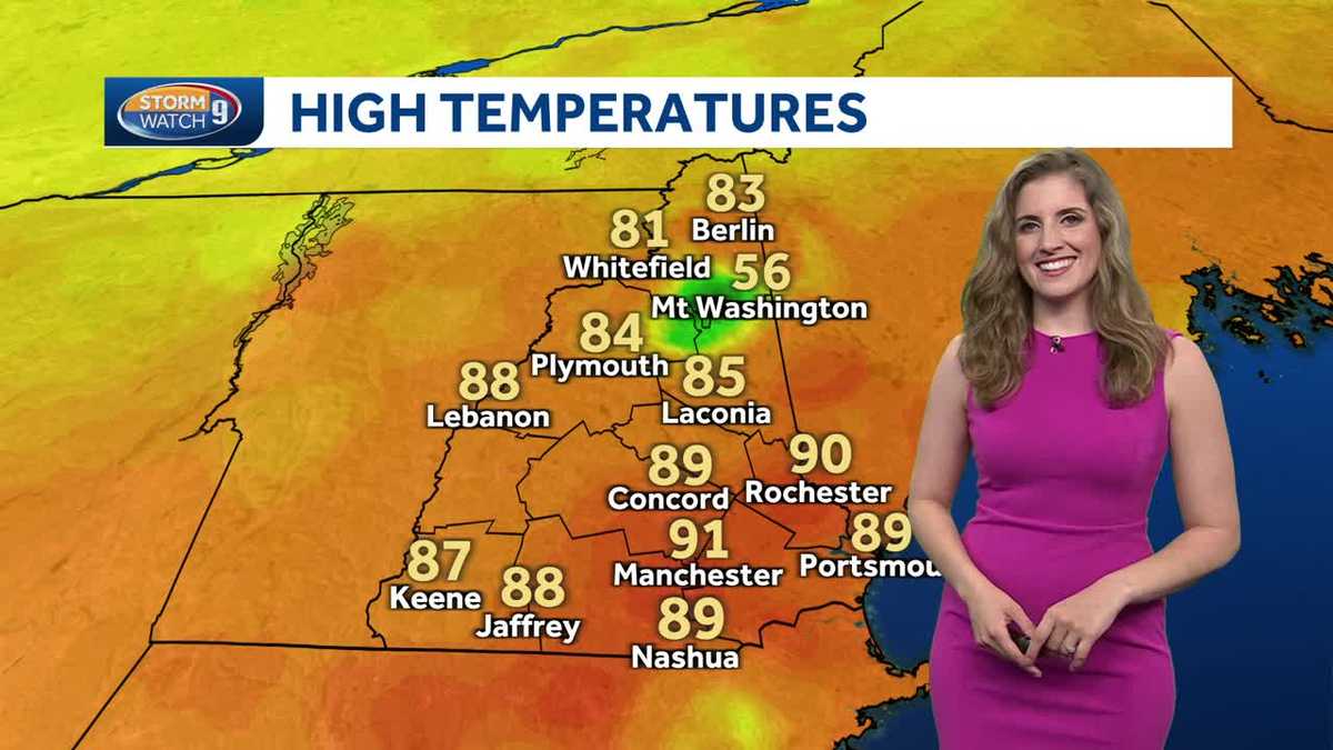 NH forecast video: Not as hot, but still humid in days ahead