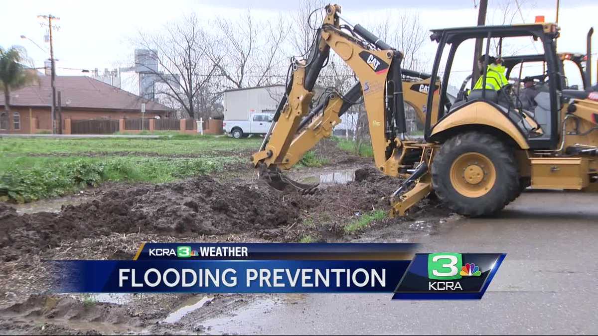 Officials work to prevent flooding in Stockton