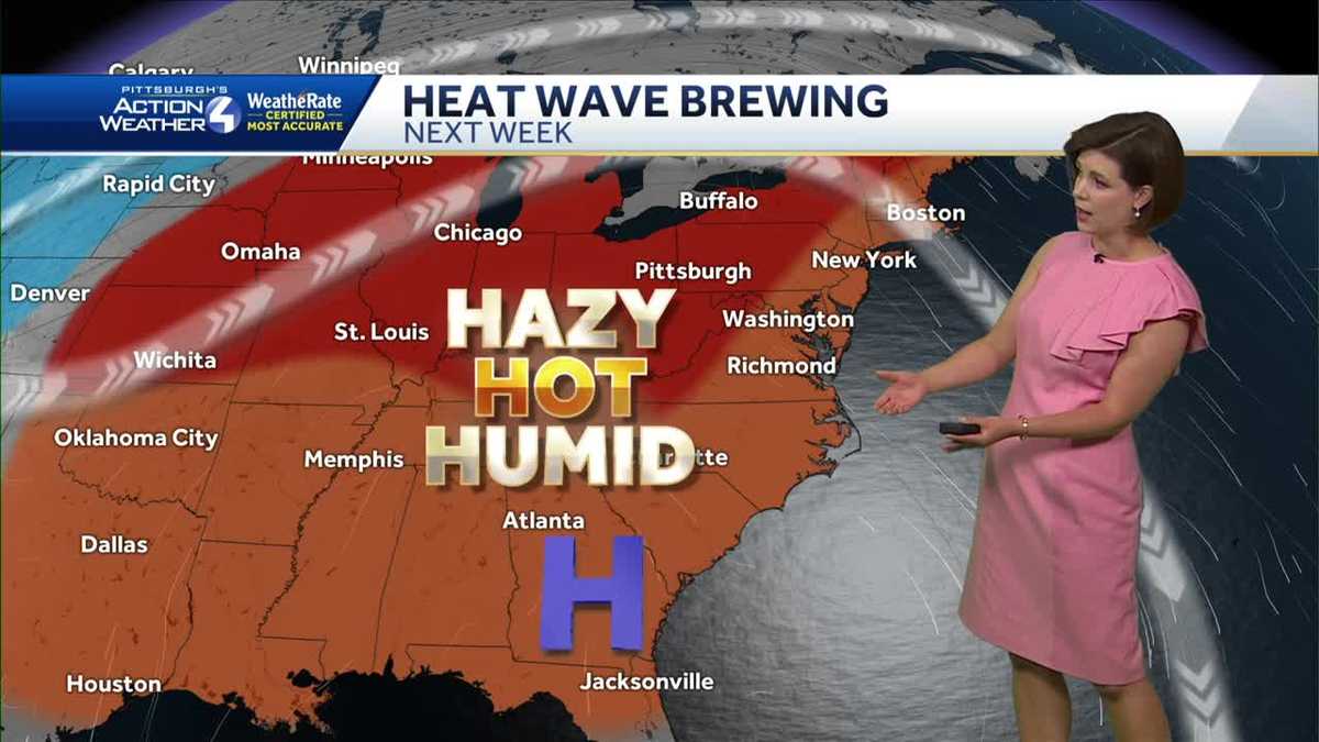 Sunny weekend, heat wave next week