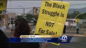 "Black Olives Matter" protest