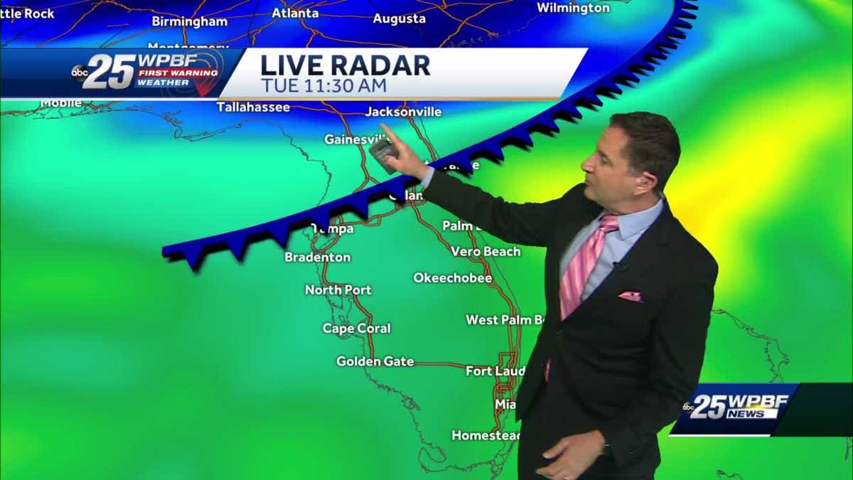 The first of two cold fronts