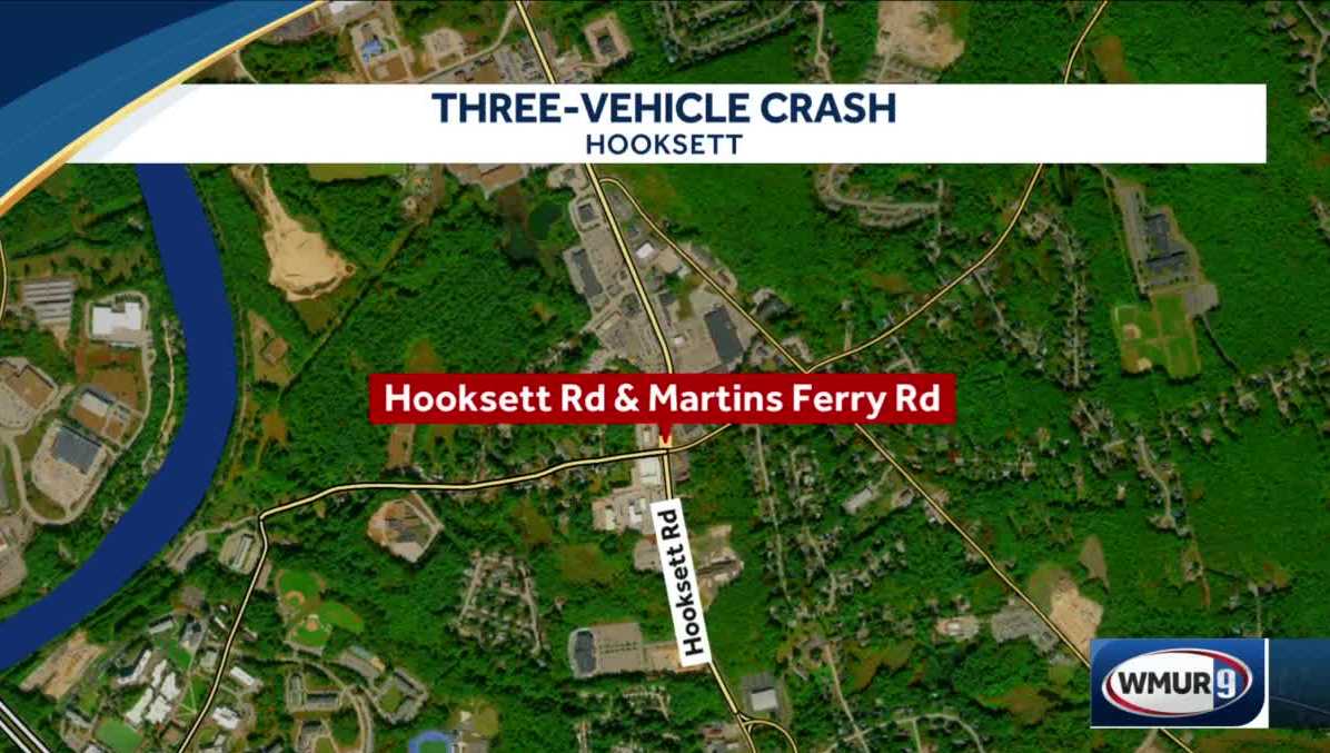 Hooksett three-vehicle crash leaves motorcyclist injured