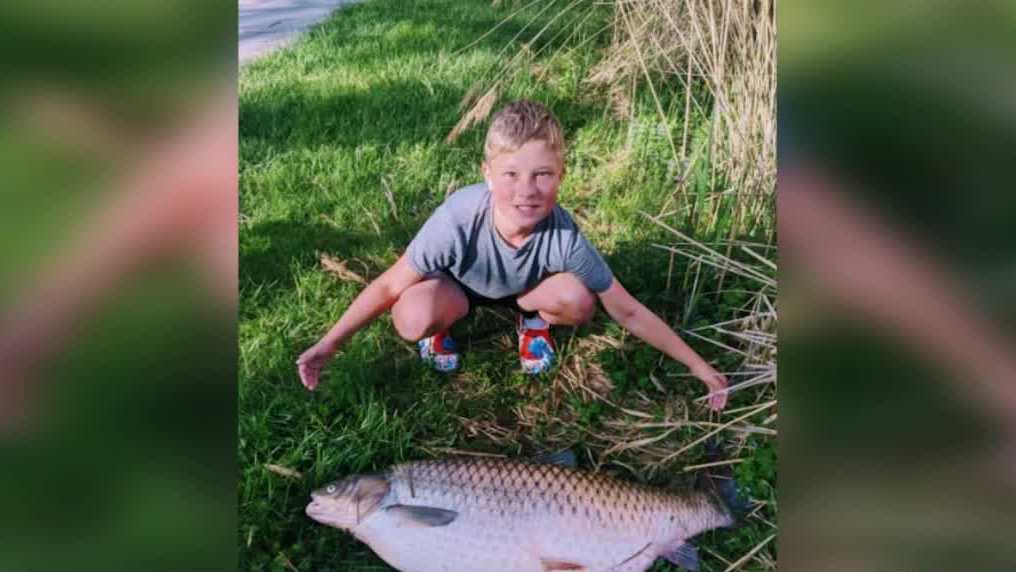 Iowa Family finds nearly 50-pound fish swimming in retention pond