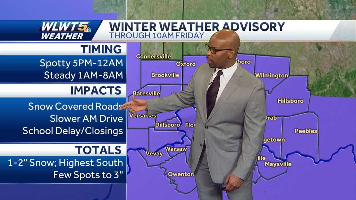 Snow To Impact Friday Morning