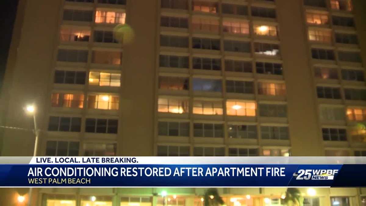 AC Restored After Apartment Fire