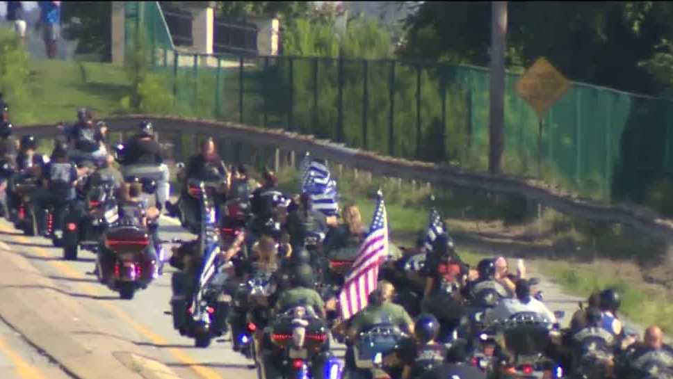 Memorial ride in honor of Officer Brian Shaw