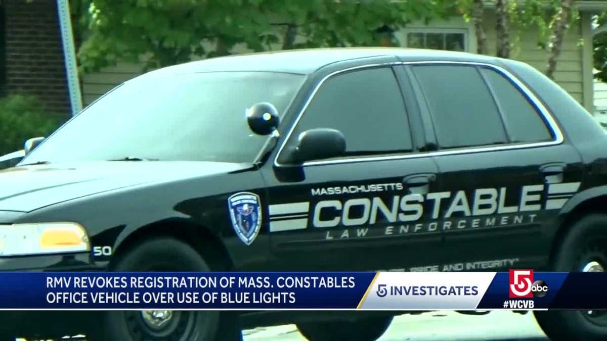 RMV revokes registration of Mass. Constables over blue light use