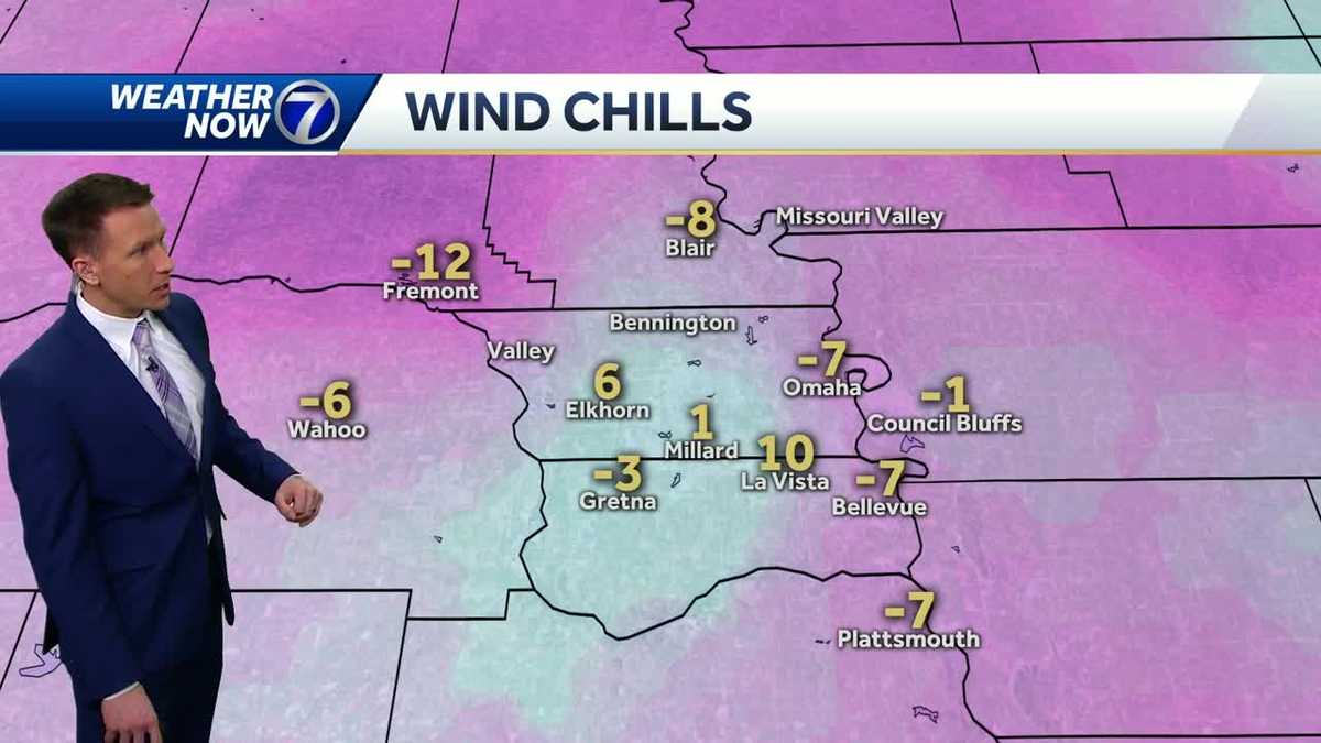 Sub-zero wind chills continue Tuesday AM, snow likely Thursday