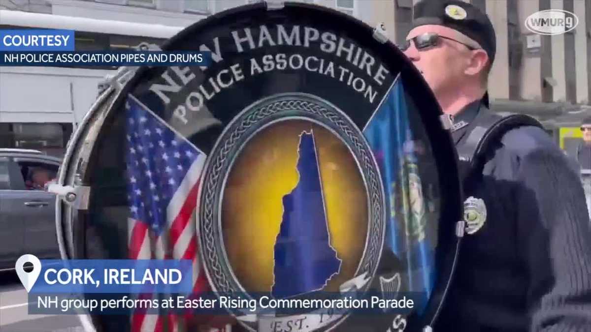 NH Police Association Pipes and Drums performs at Easter Rising ...