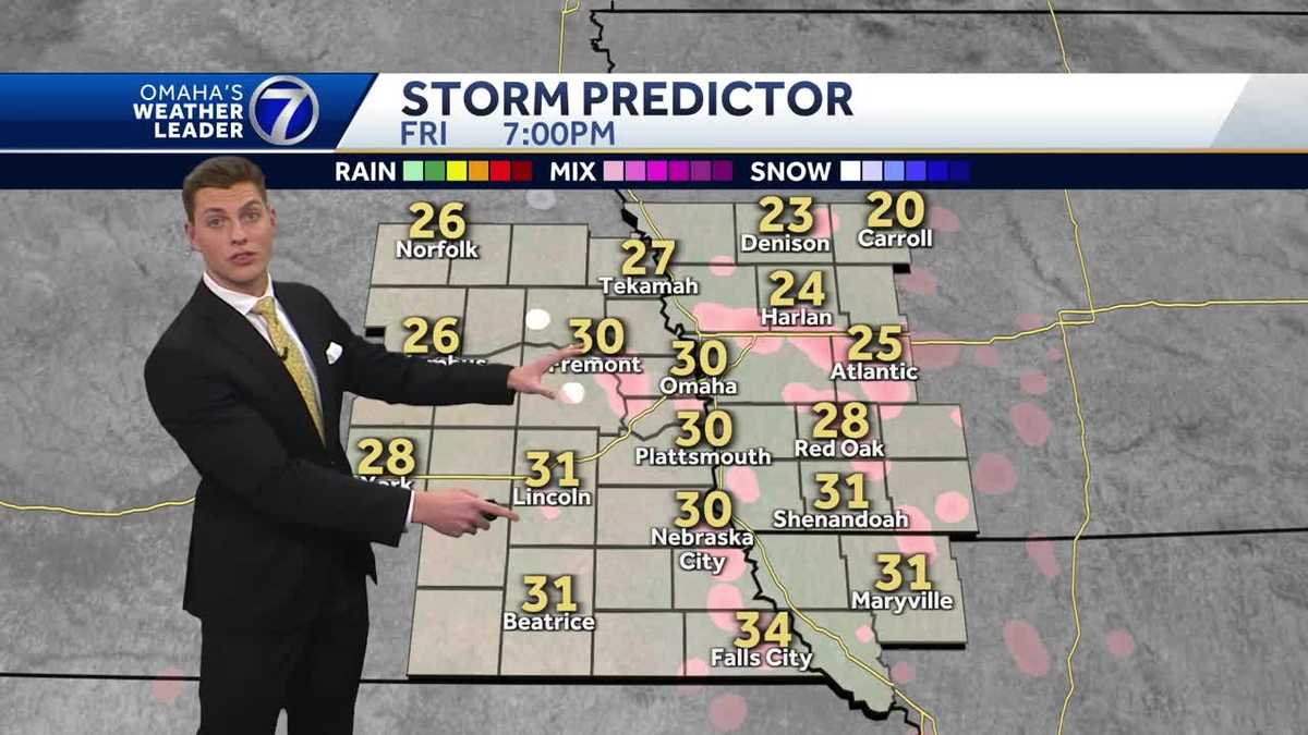 Freezing drizzle Friday evening