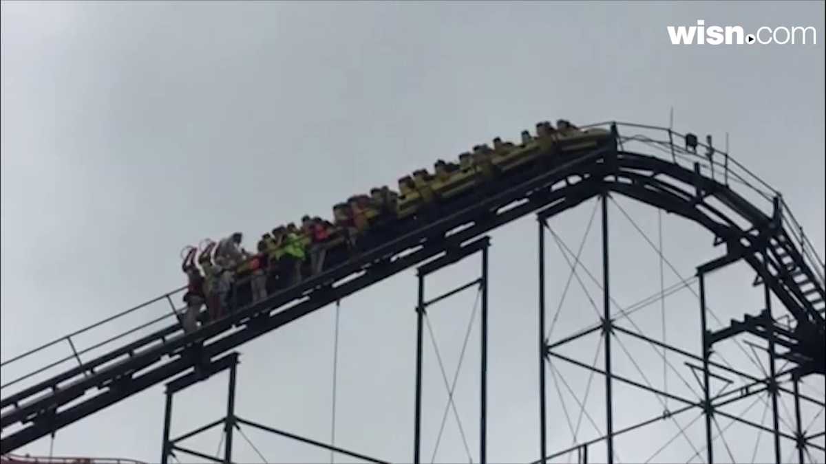 Roller coaster stops on tracks, riders evacuated