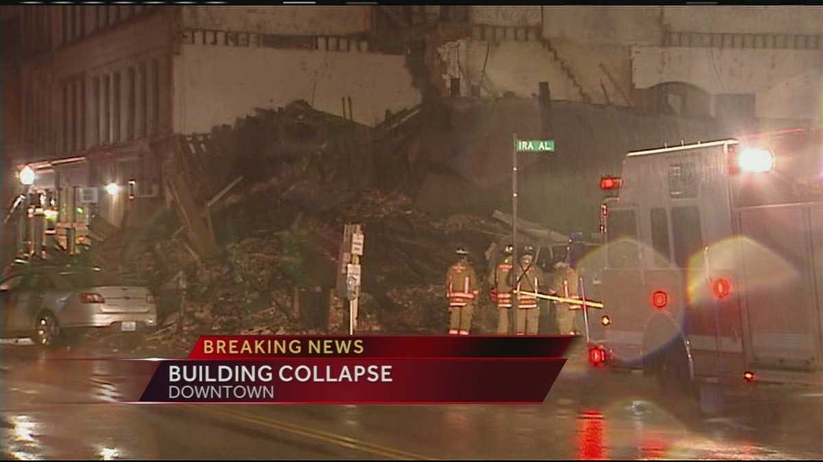 Partial building collapse downtown prompts evacuation