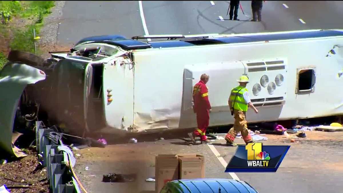 Video: Dozens hospitalized after I-95 bus crash