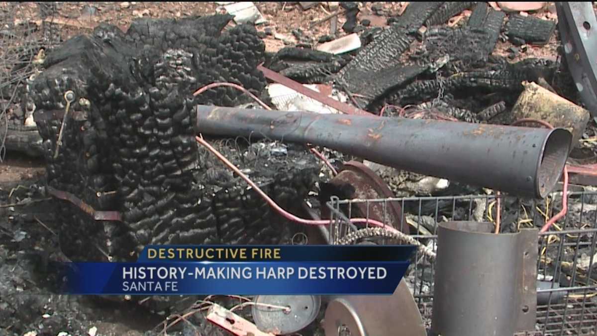 History-making harp destroyed in fire