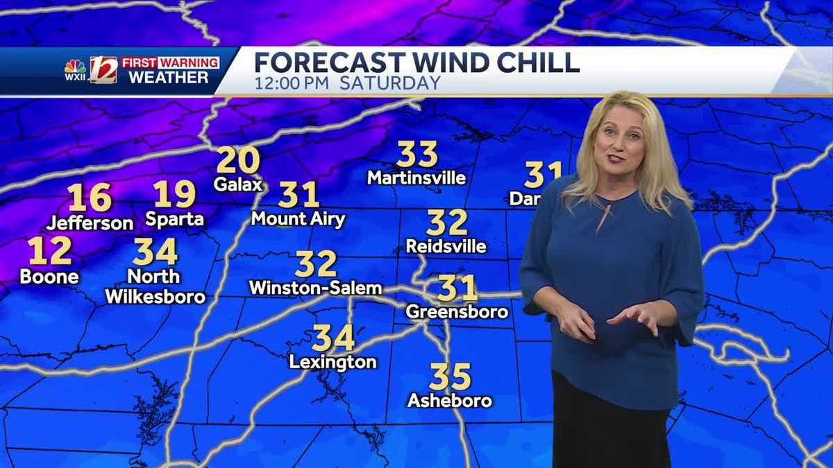 Chilly sunshine Friday in North Carolina, colder weekend ahead