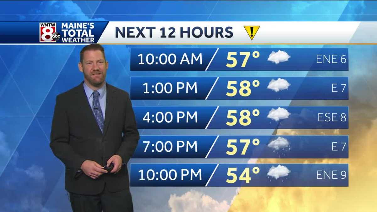 Steady rain moves in late Monday