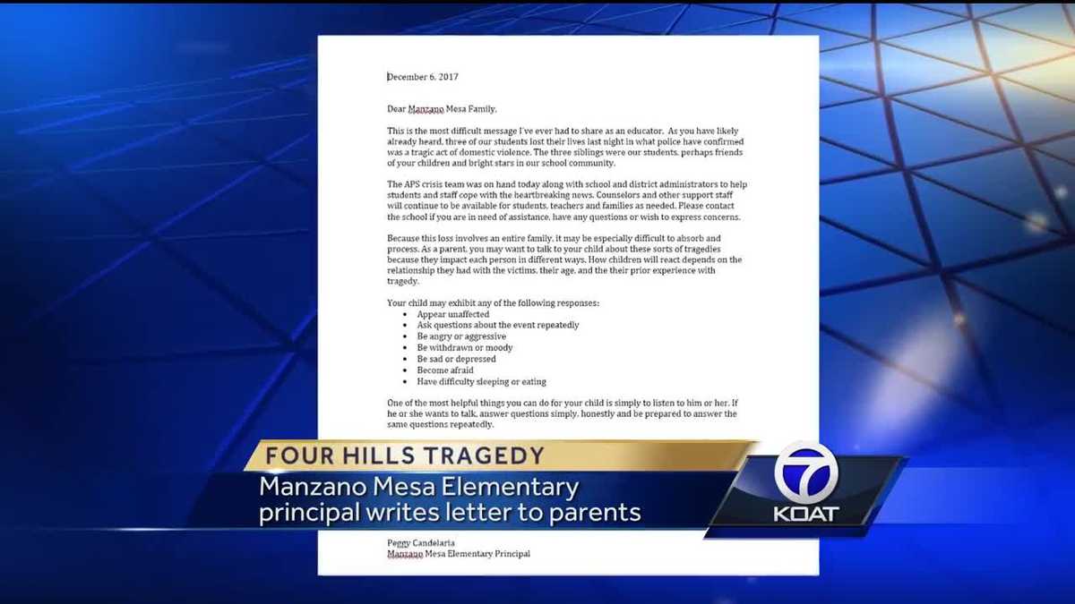 VIDEO: Principal writes heartfelt letter about shooting victims