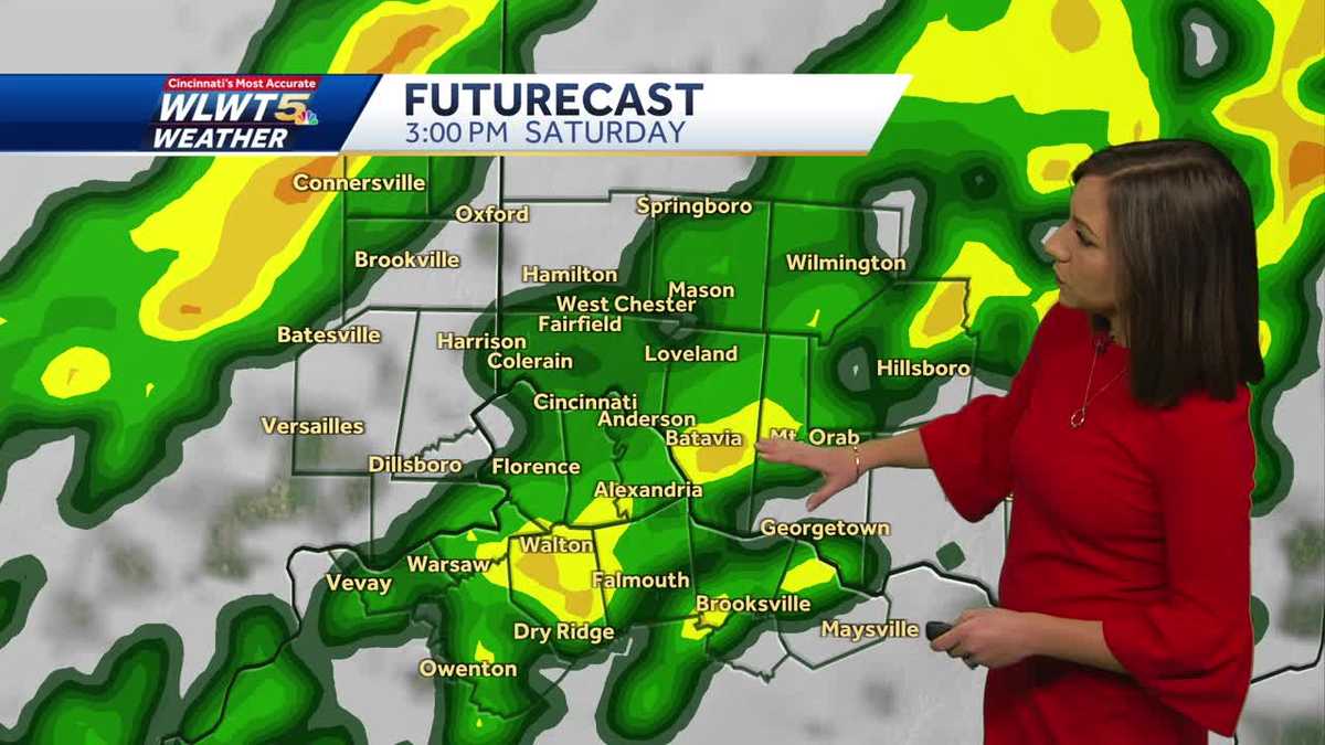 Saturday rain and thunder