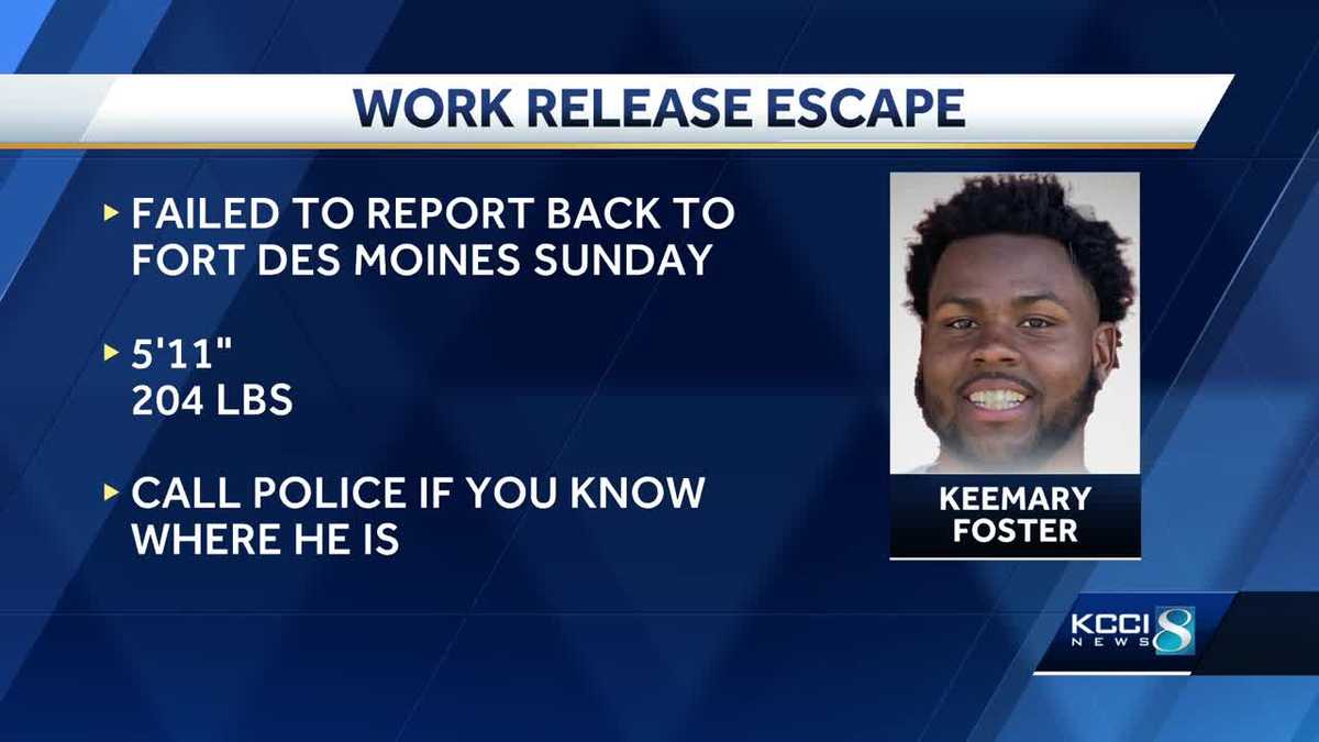 Iowa crime: Iowa authorities looking for work release inmate Keemary Foster