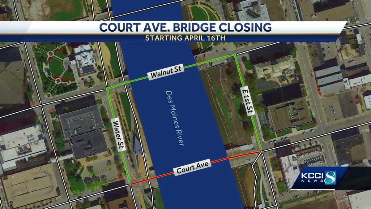 Court Avenue Bridge to be closed for several months