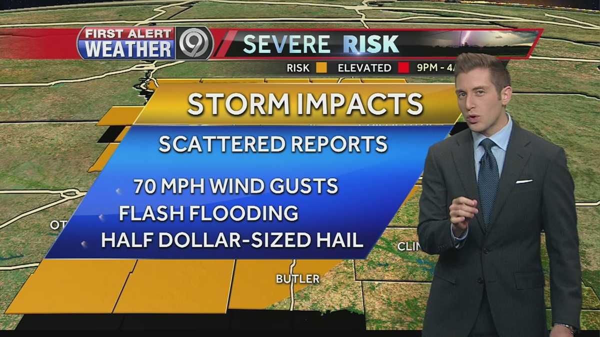 Severe weather, flash flooding possible tonight Severe weather, flash flooding possible tonight
