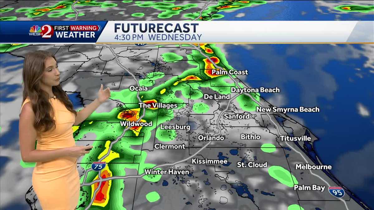 More rain on the way Wednesday afternoon for Central Florida