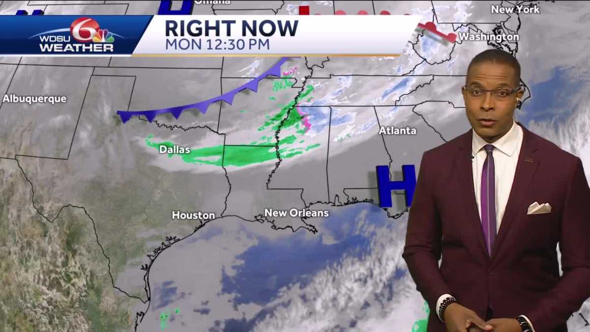 A mostly sunny and cold Monday