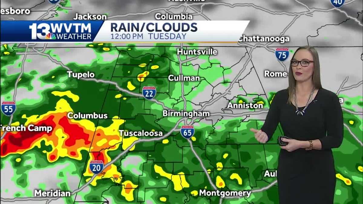 Mild Monday, rain coming Tuesday