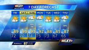 Severe weather moving through WLKY viewing area