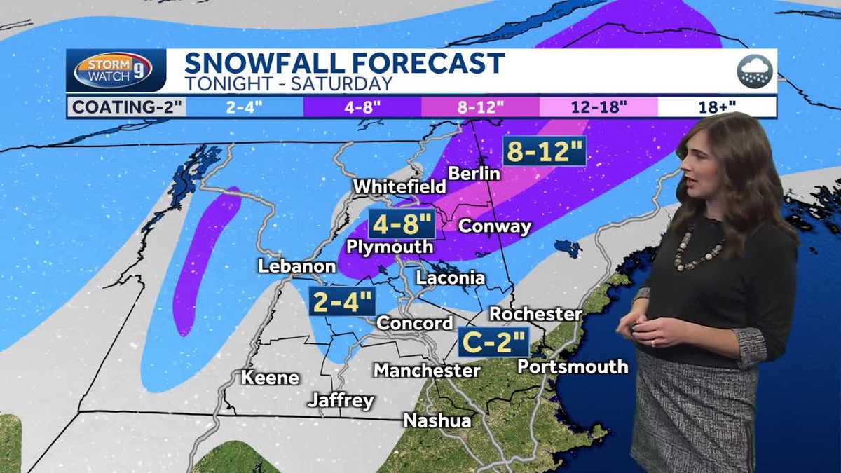 NH forecast video: Incoming storm to bring snow, rain
