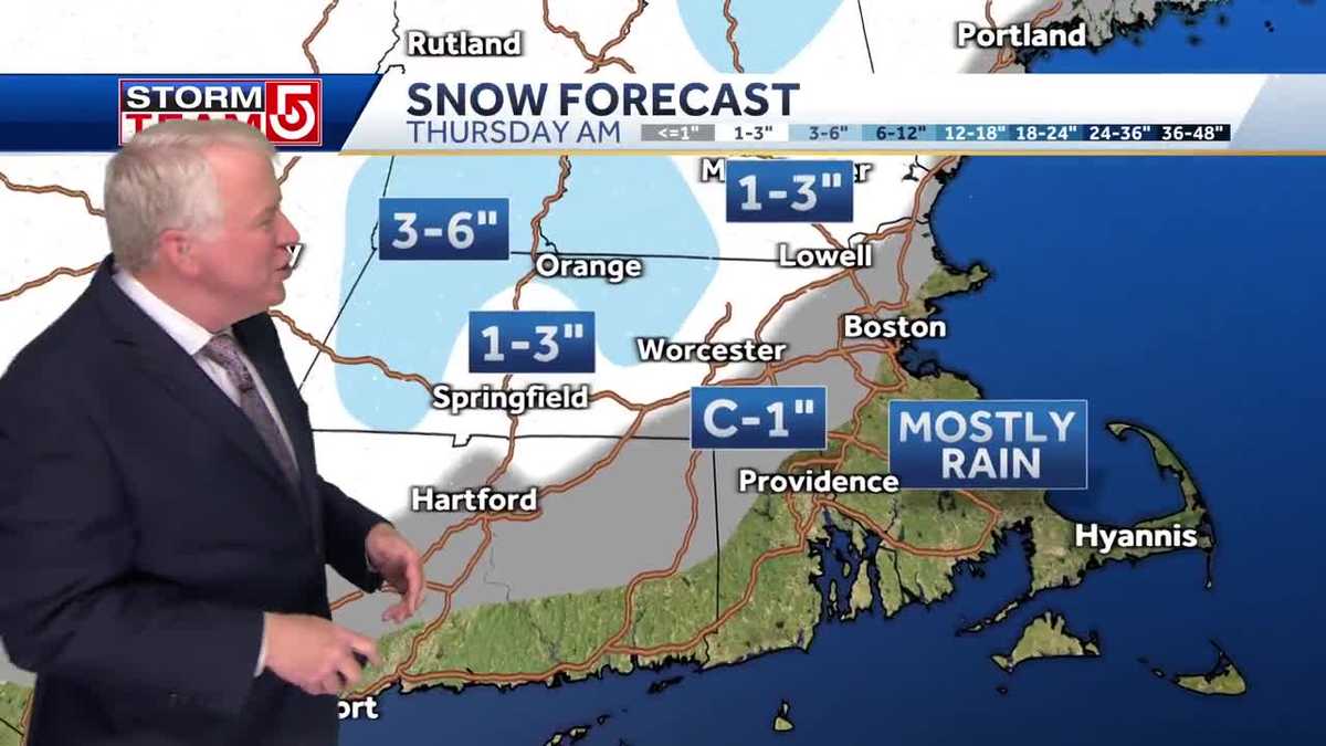 Video: Timing of snow, rain moving in overnight