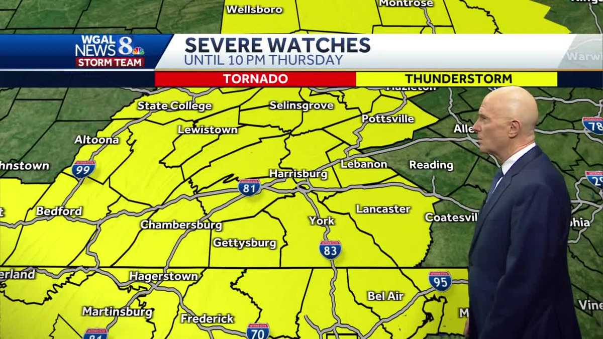 Wind gusts up to 60 mph possible for parts of Pennsylvania